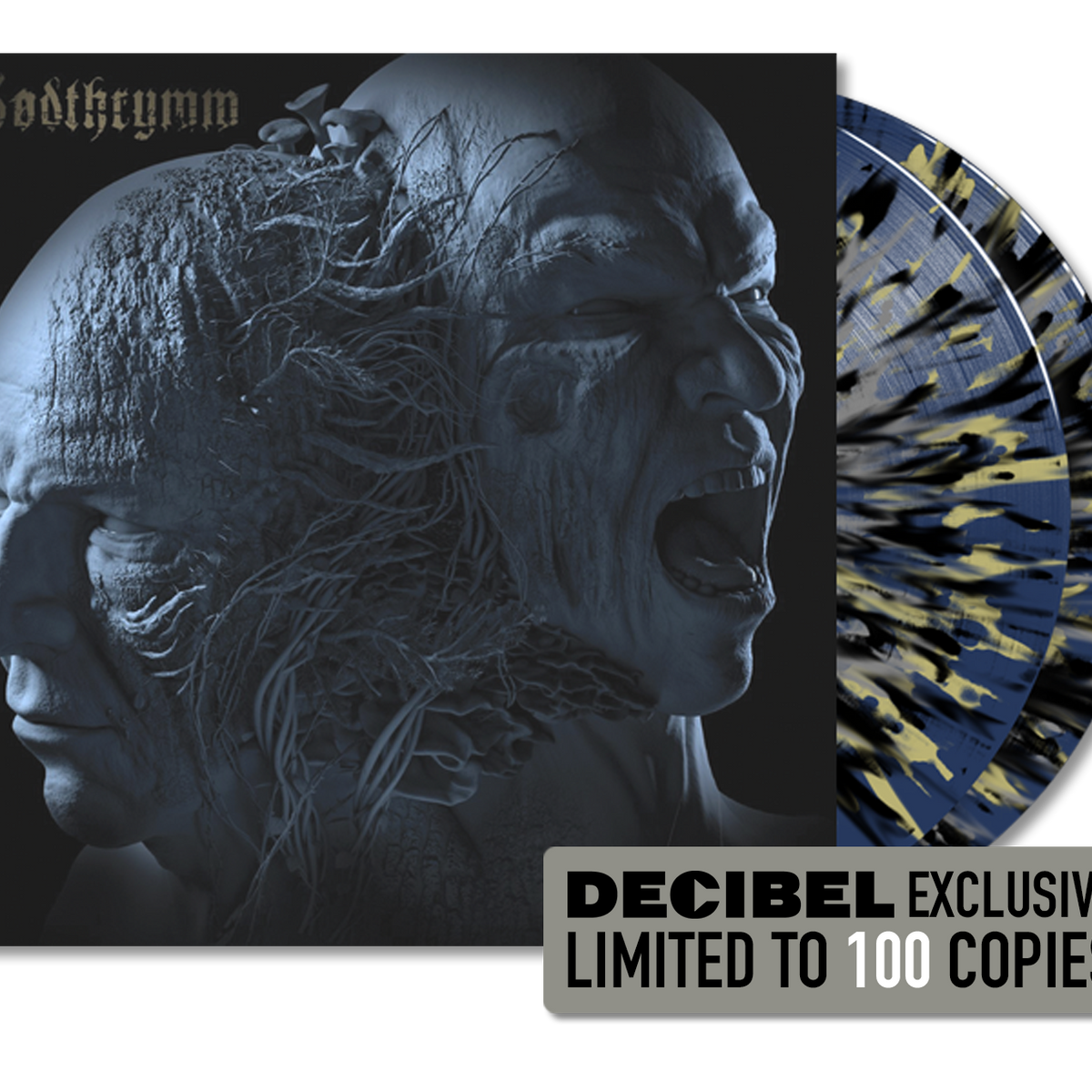 GODTHRYMM - DISTORTIONS DECIBEL EXCLUSIVE BLUE VINYL WITH GOLD, BLACK ...