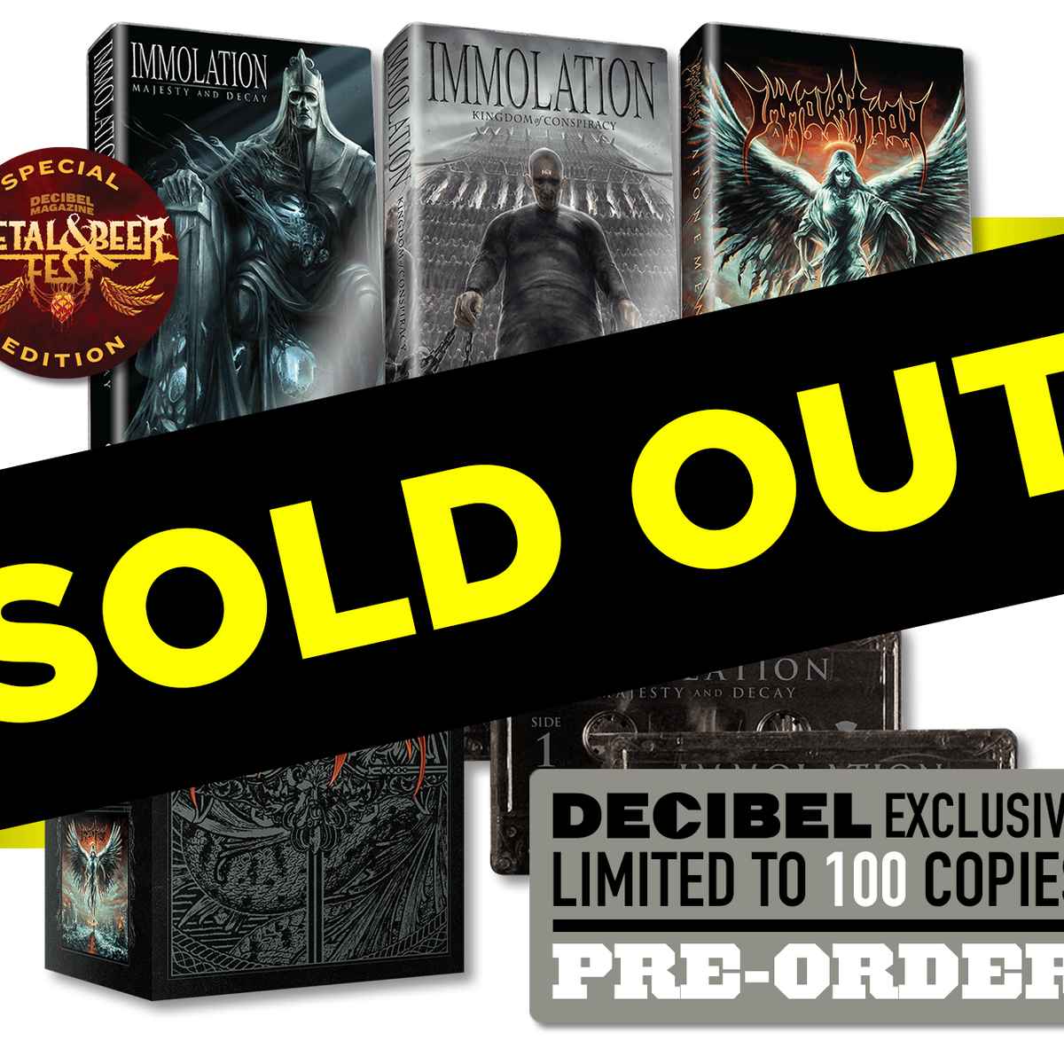 Immolation - 3 x Cassette Box Set, exclusive 'Metal & Beer Fest Editio ...